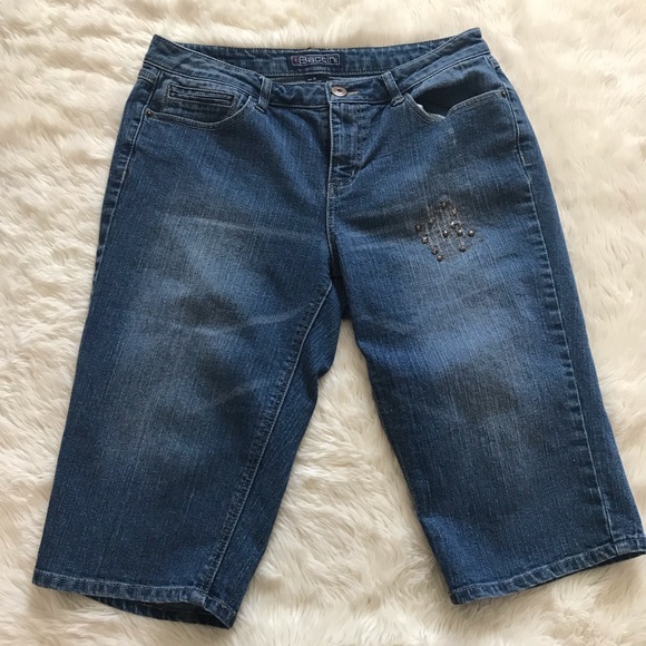 Baccini | Shorts | Baccini Long Denim Shorts | Poshmark